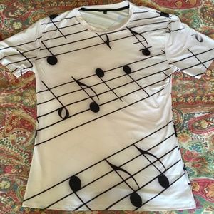 Shirts | Anime 3d Print Tshirt Men Women Music Notes | Poshmark